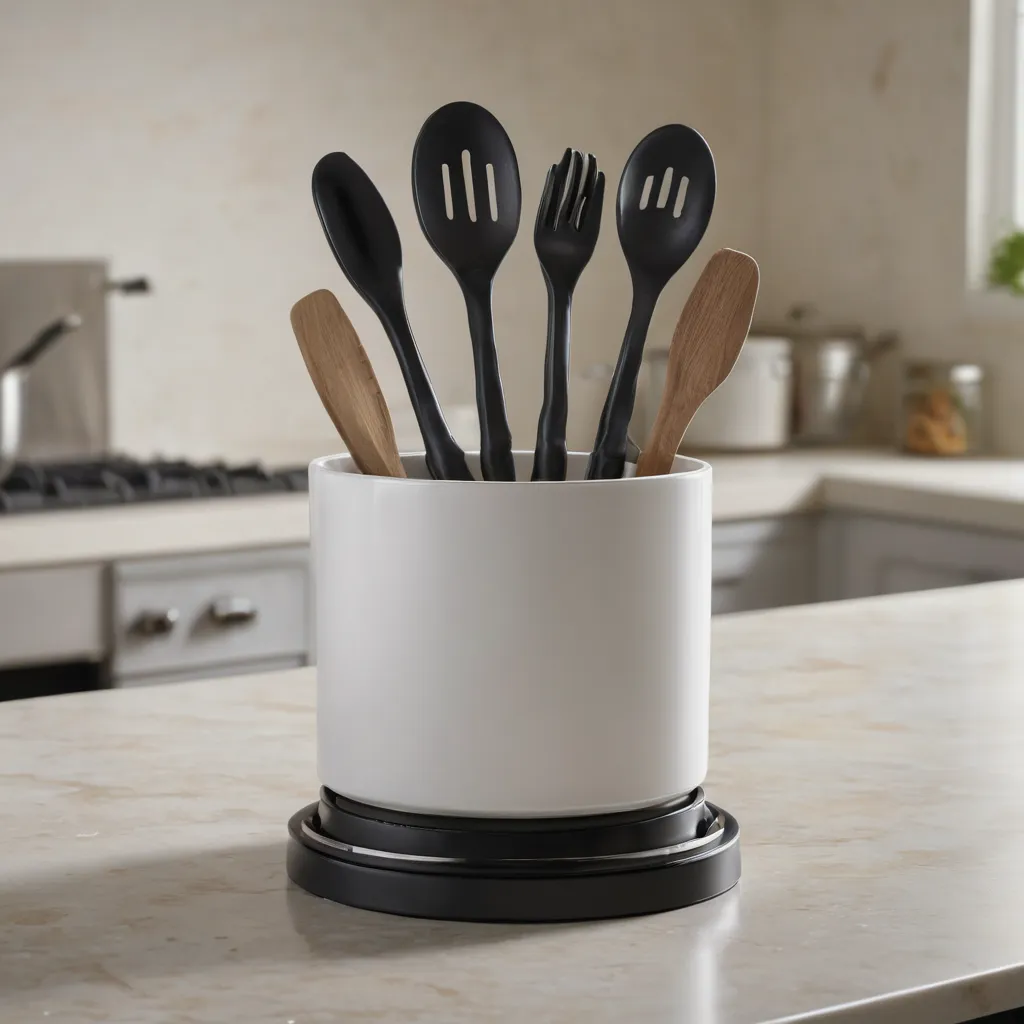 The Pampered Chef Spinning Utensil Holder: A Kitchen Essential